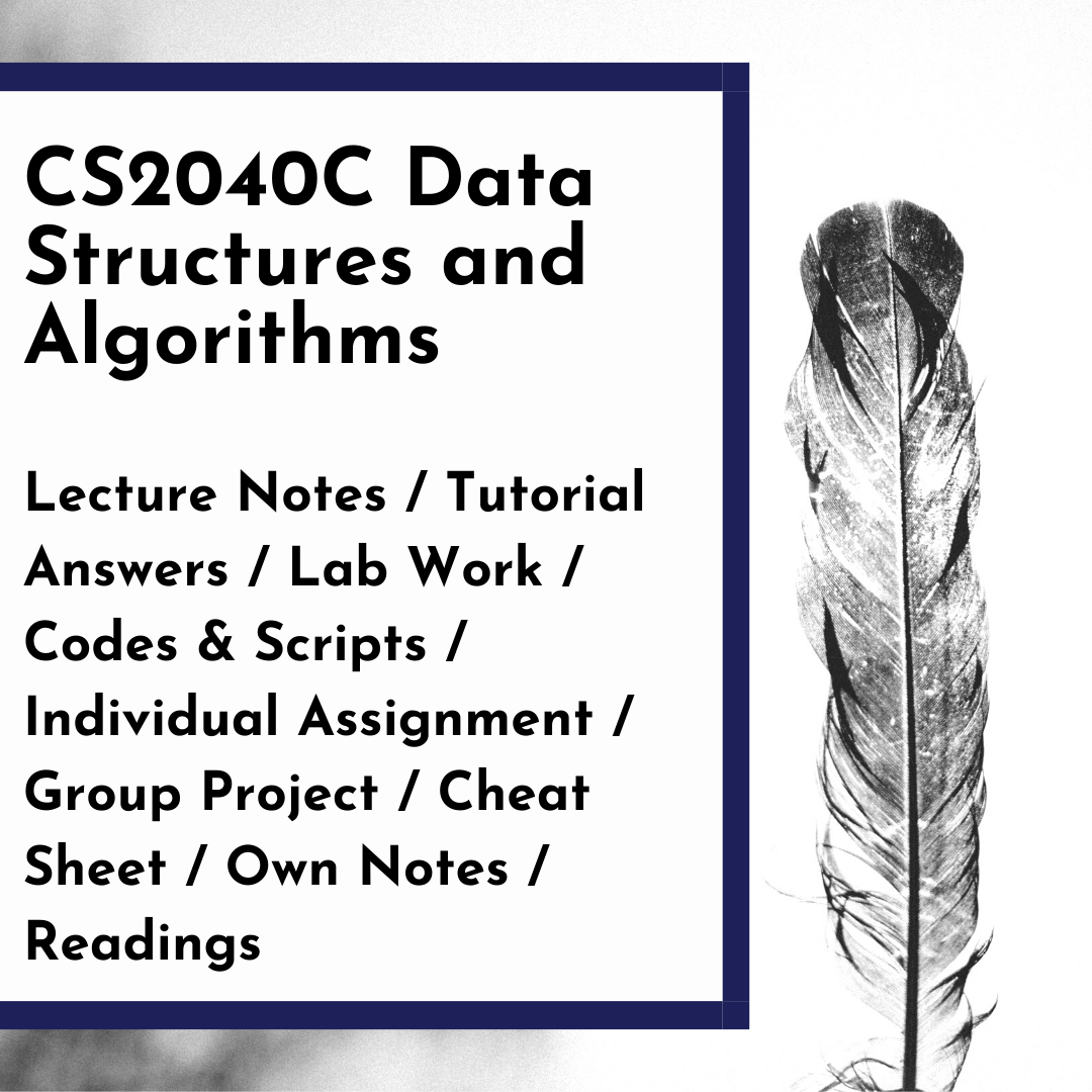 CS2040C Data Structures and Algorithms – gettycourses